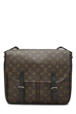LOUIS VUITTON Monogram Macassar Christopher Messenger