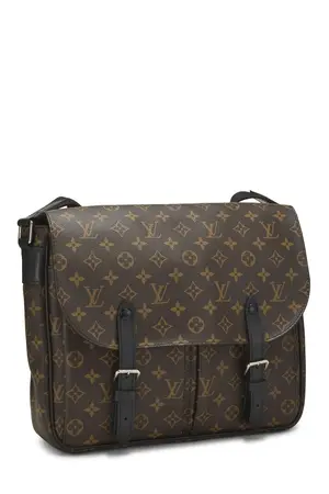 LOUIS VUITTON Monogram Macassar Christopher Messenger
