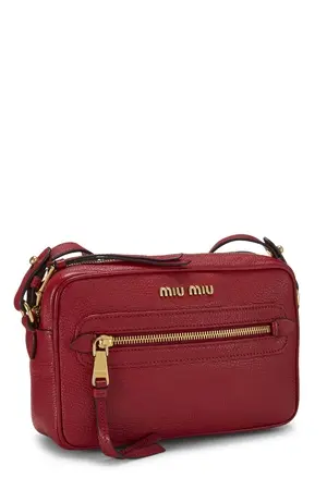 Miu Miu Grained Leather Camera Bag