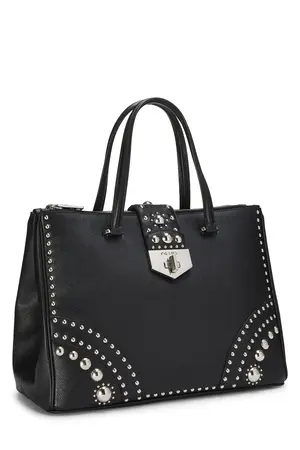 Prada Studded Saffiano Tote