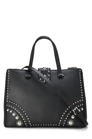 Prada Studded Saffiano Tote