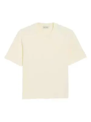AMI Paris De Coeur Cotton T-shirt - Neutrals