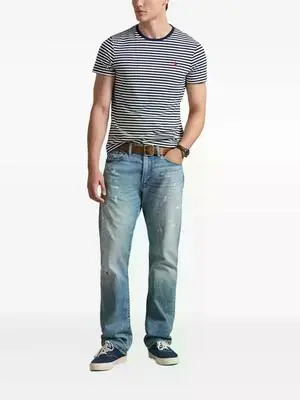 Polo Ralph Lauren Striped Embroidered Jersey T-shirt