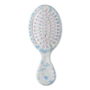 PRODUCT-OBSESSED Mini Hair Brush - Blue/white Printed