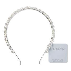 SCUNCI Elite Skinny Pearl Headband - One-color