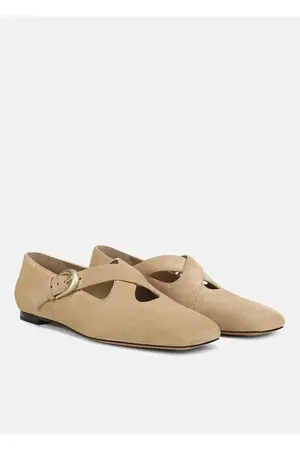 Vince Cici Suede Flats - Natural