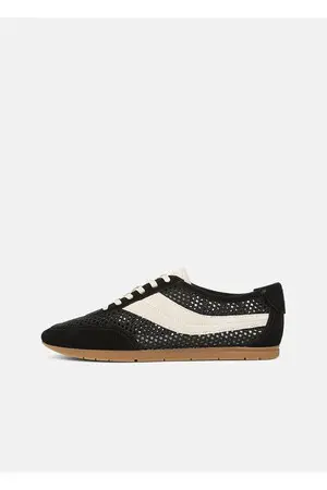 Vince Suede And Netting Runner Sneakers - Black