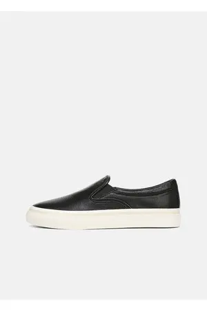 Women's Leather Slip Sneakers