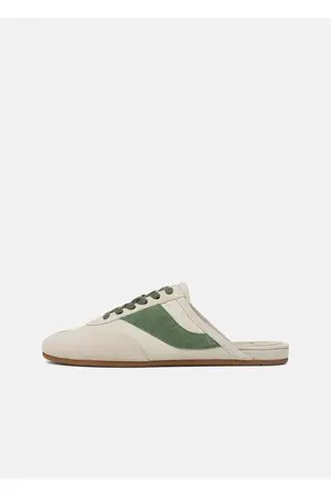 Vince Solstice Suede Sneaker Mule - Green