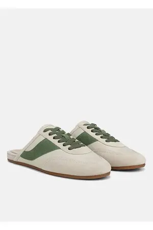 Vince Solstice Suede Sneaker Mule - Green