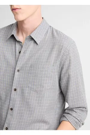 Vince Genesse Plaid Cotton-blend Shirt