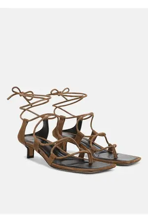 Vince Paulette Suede Sandal - Red