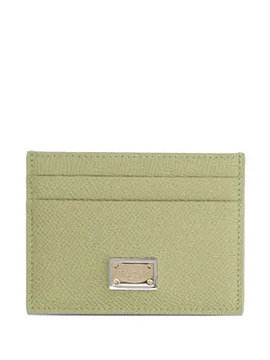 Dolce & Gabbana Leather Credit Card Case - Green