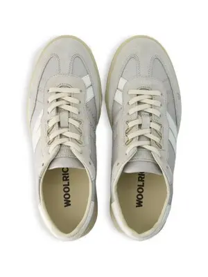 Woolrich Double U Leather Sneakers - Grey
