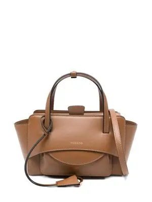 HIDESINS Small Leather Tote Bag - Beige