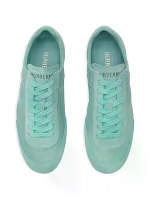 Burberry Leather Knight Runner Sneakers - Blue