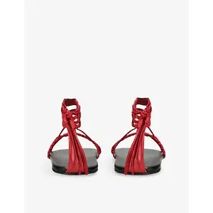 JUDE Atlas Leather Sandals - Red