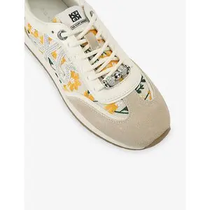 Kurt Geiger Lala Mesh And Suede Trainers