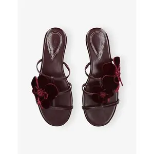 Zimmermann Orchid Leather Sandals