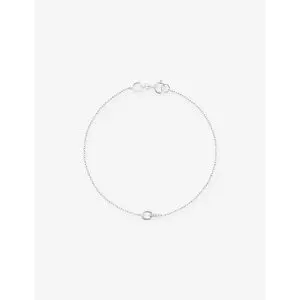 ASTRID & MIYU Hardware 14ct White-gold And Lab-grown Pavé Diamond Bracelet - 14ct Solid Wht Gold