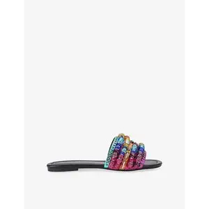 Kurt Geiger Southbank Beaded Flat Sandals - Mult/other