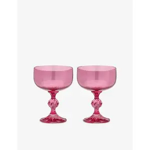 ANNA + NINA Cocktail Glass Set Of Two - Rose