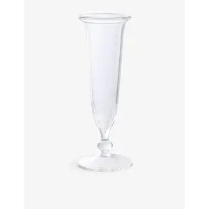 THE WHITE COMPANY Fluted Glass Vase 21.5cm - Clear