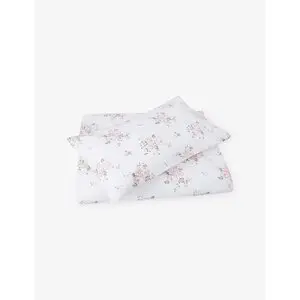 THE WHITE COMPANY Ava Floral Cotton Bed Set - Whitepink