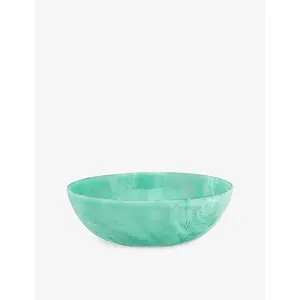 ANNA + NINA Coastal Resin Salad Bowl 30cm - Green