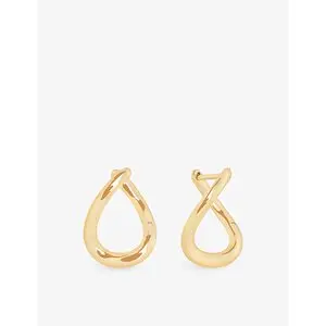 ASTRID & MIYU 14ct Yellow-gold Hoop Earrings - 14ct Solid Gold
