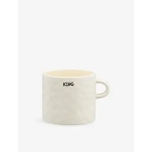 ANNA + NINA King Ceramic Mug 9cm - Black
