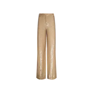 L'Agence Gavin Sequin Wide-leg Pants - Soft Camel
