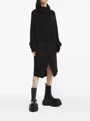 Rick Owens Funnel-neck Panelled Sweater