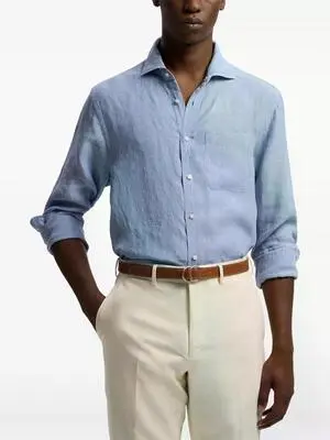 Ralph Lauren Purple Label Long-sleeve Pocket Shirt - Blue