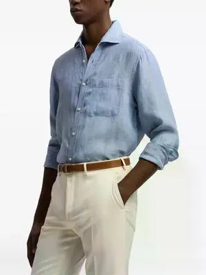 Ralph Lauren Purple Label Long-sleeve Pocket Shirt - Blue