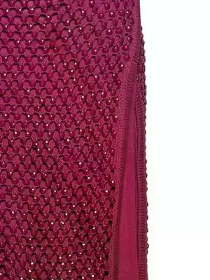 DIOTIMA Beaded Tie Knit Midi Skirt