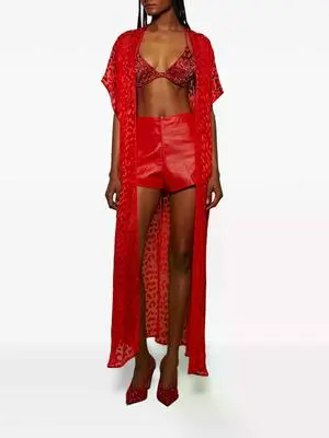 GRACE FAENA Leather Shorts