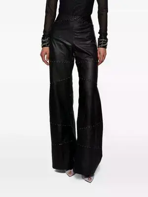 GRACE FAENA Studded Leather Trousers