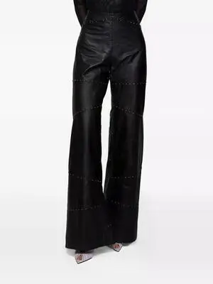 GRACE FAENA Studded Leather Trousers