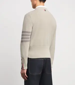 Thom Browne Cotton 4-bar Sweater - Beige