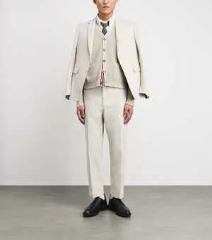 Thom Browne Cotton 4-bar Cardigan
