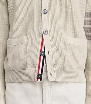 Thom Browne Cotton 4-bar Cardigan