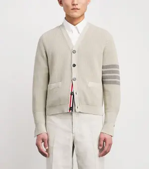 Thom Browne Cotton 4-bar Cardigan
