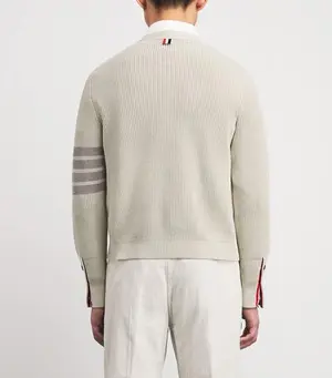 Thom Browne Cotton 4-bar Cardigan