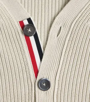 Thom Browne Cotton 4-bar Cardigan
