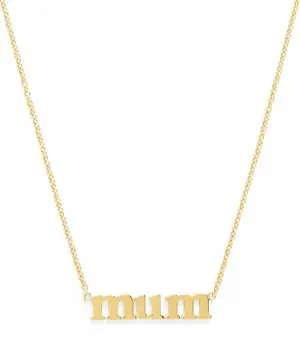 JENNIFER MEYER Mum Necklace - Gold