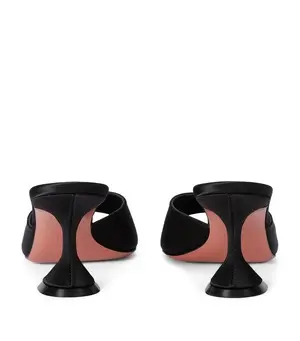 Amina Muaddi Lupita Mules 70 - Black