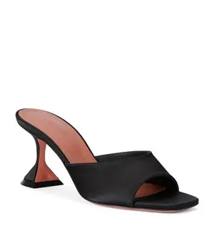 Amina Muaddi Lupita Mules 70 - Black