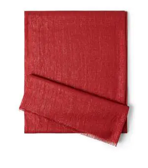Brunello Cucinelli Cashmere-silk-blend Scarf - Red