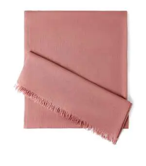 Brunello Cucinelli Cashmere-silk Scarf - Pink
